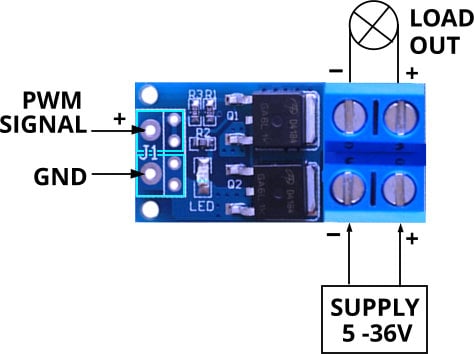 Power Mosfet Module - 15A 400W - Micro Robotics